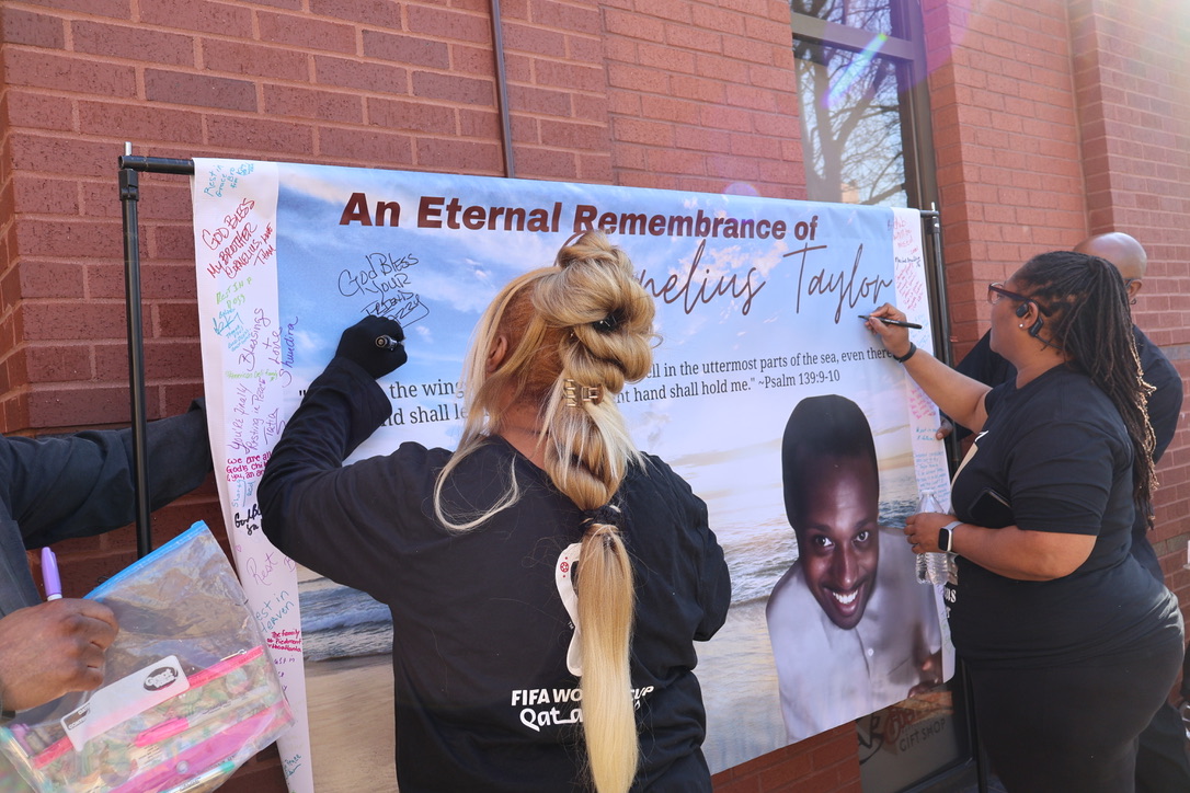 Community and activists come together for Cornelius Taylor's funeral