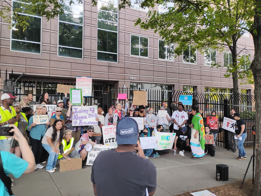 Activists protest ICE detention outside Atlanta field office